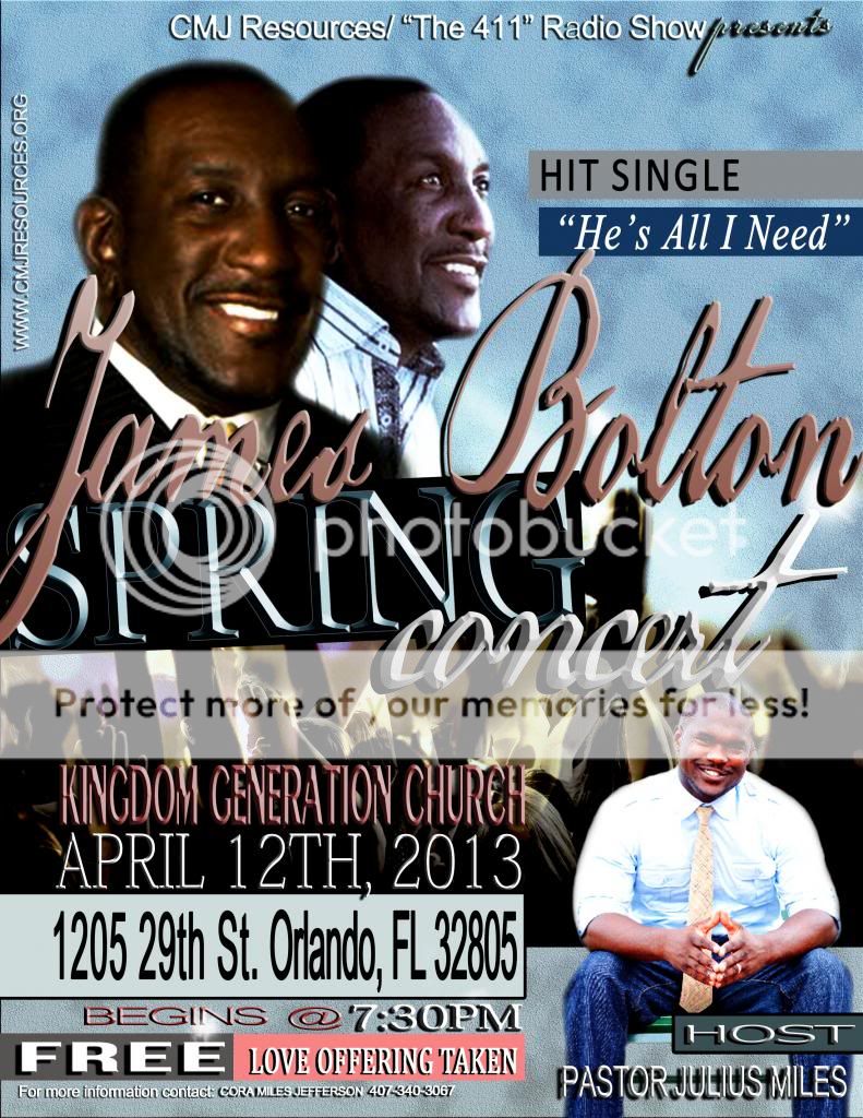 Spring Concert Featuring Pastor James Bolton of the Bolton Brothers and ...